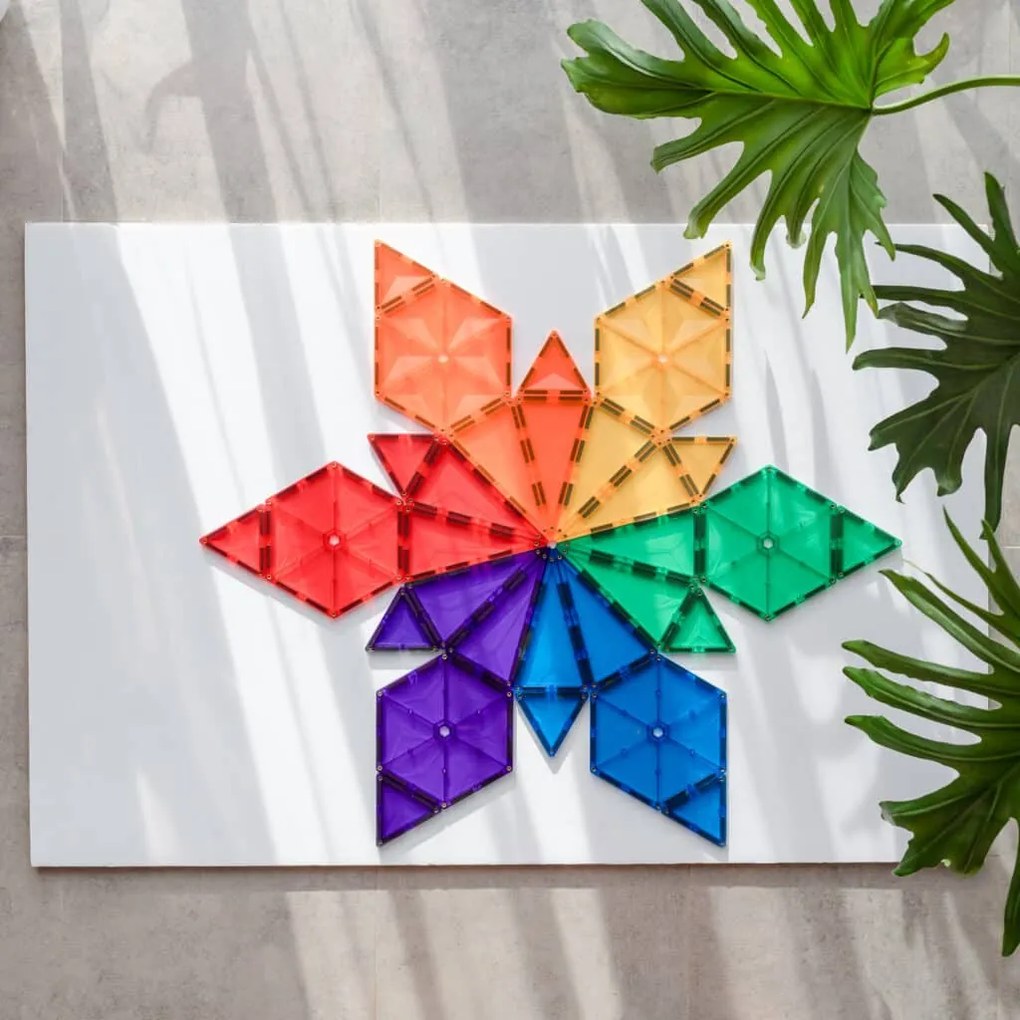 Geometrická sada Connetix Rainbow Geometry pack 30ks