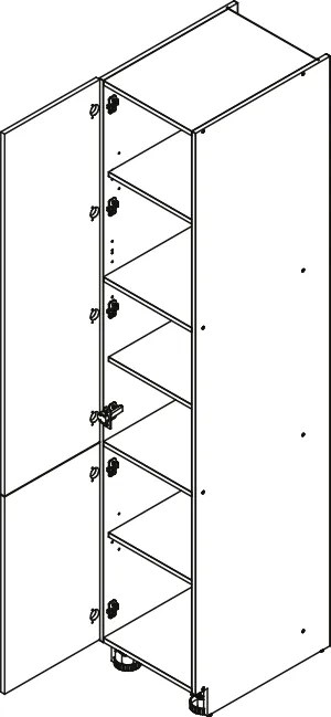 ALFASHOP ZOYA D60SL P/L vysoký dub