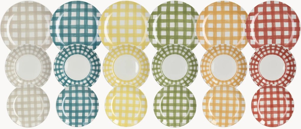 Sada porcelánového nádobí Madison Caledonia, pro 6 osob, 18 dílů