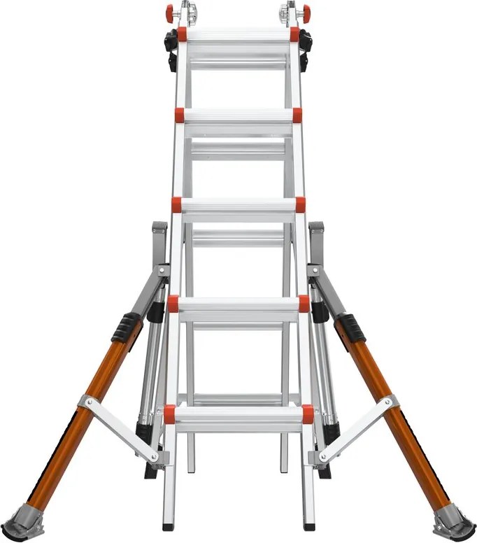 Little Giant - Conquest PRO - žebřík pro každý terén dosah: štafle 274 / žebřík 457 cm, Conquest PRO: Model 17