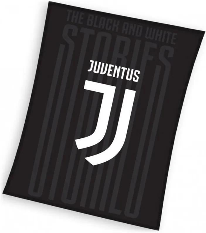 Carbotex · Velká fotbalová fleecová deka Juventus FC - černá - 150 x 200 cm  - Oficiální produkt FC Juventus Torino | BIANO