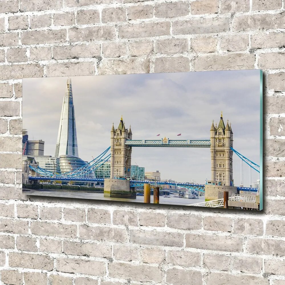 Wallmuralia Foto obraz sklo tvrzené Temže Londýn 140x70 cm