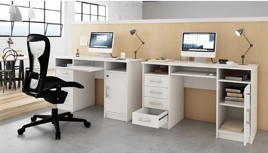 PC stůl, bílá, B9 NEW