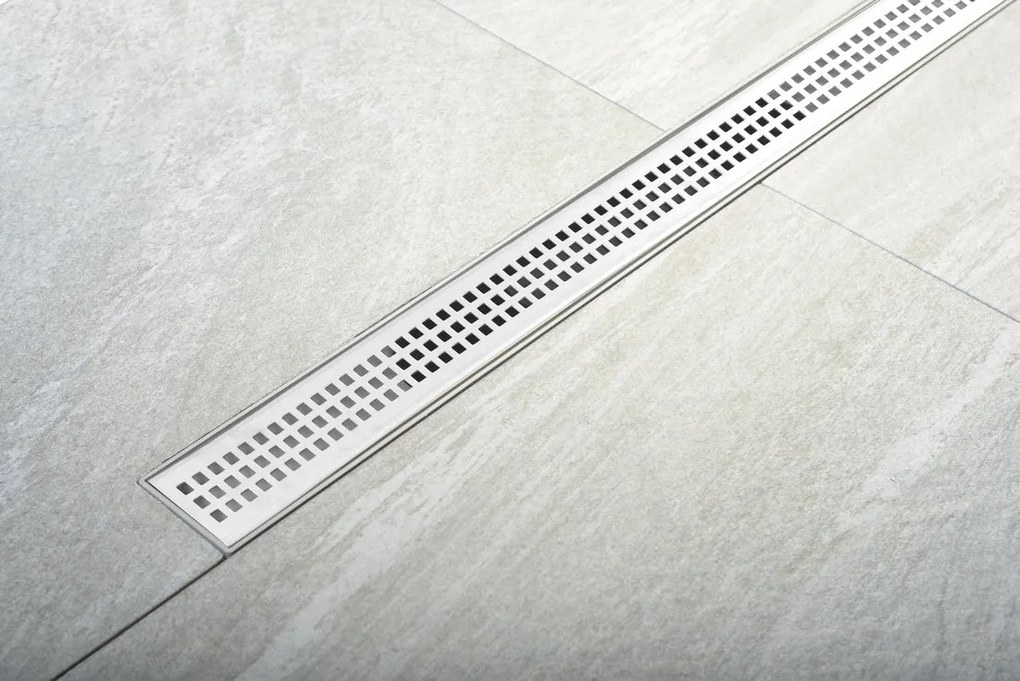 Polysan Sapho, KLAVER sprchový kanálek s nerezovým roštem, superflow, DN50, 710x122x65 mm