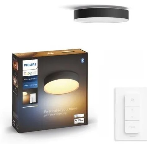 Philips -LED Stmívatelné svítidlo Hue ENRAVE S LED/9,6W/230V pr. 261 mm černá+DO