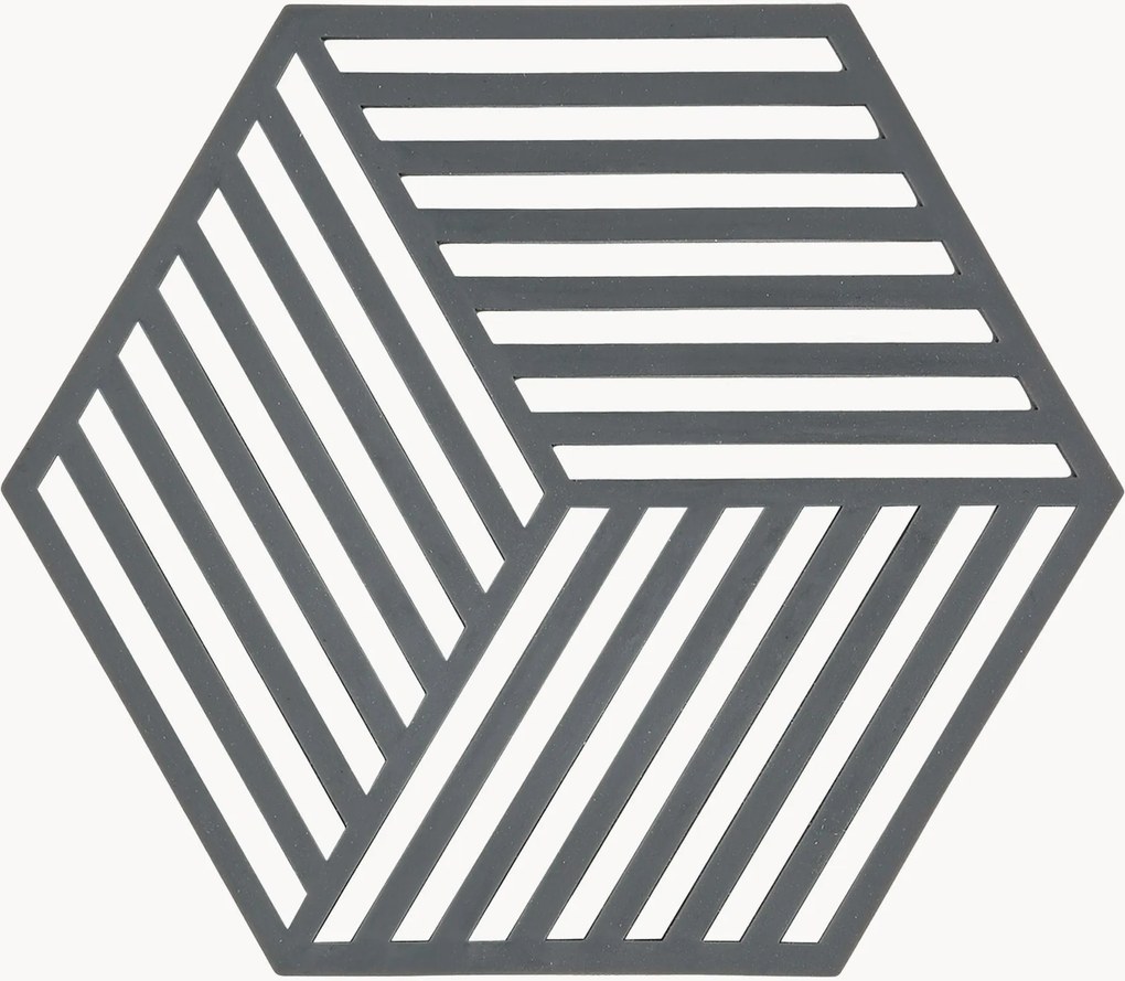 Sada silikonových podtácků Hexagon, 6 dílů
