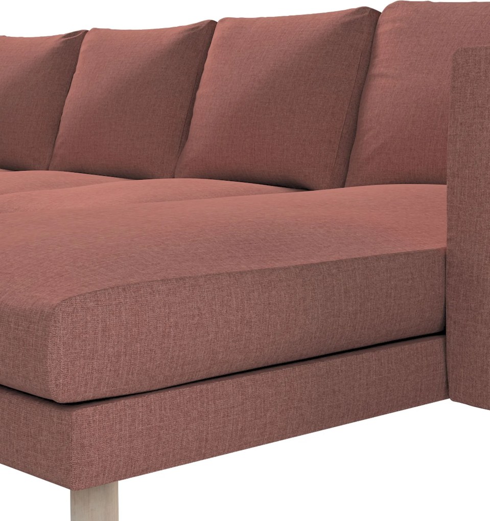 Potah na pohovku IKEA Norsborg 4-místná se šezlongem barva hnědá látka pletený vzor