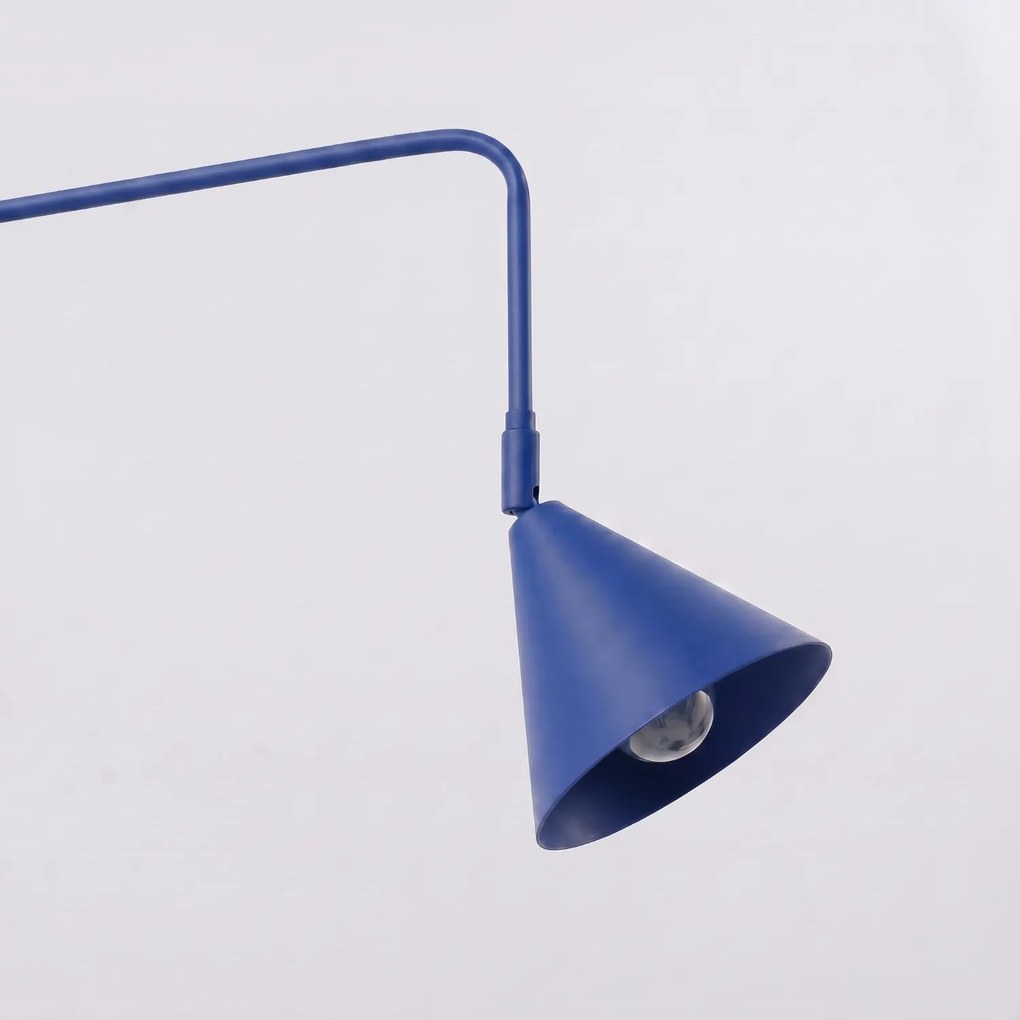 Sollux Lighting Nástěnné svítidlo NOX 2 ultramarín s vypínačem