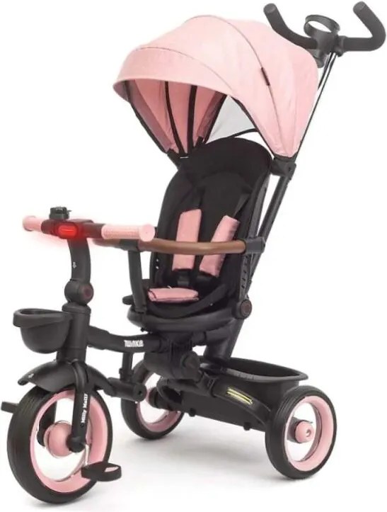 Luxusní dětská tříkolka s osvětlením Milly Mally Twinkle pink
