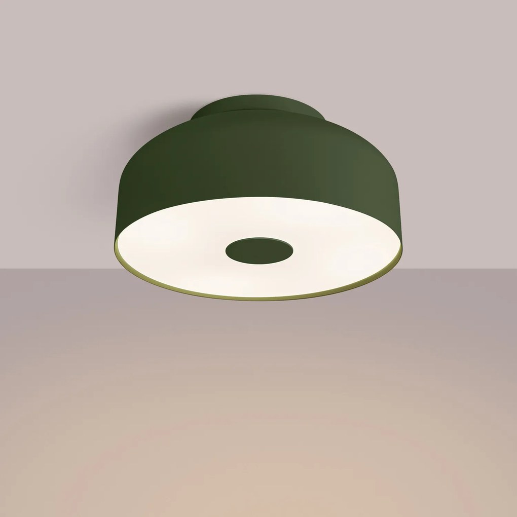 Sollux Lighting Stropní svítidlo OMIQ olivově zelené