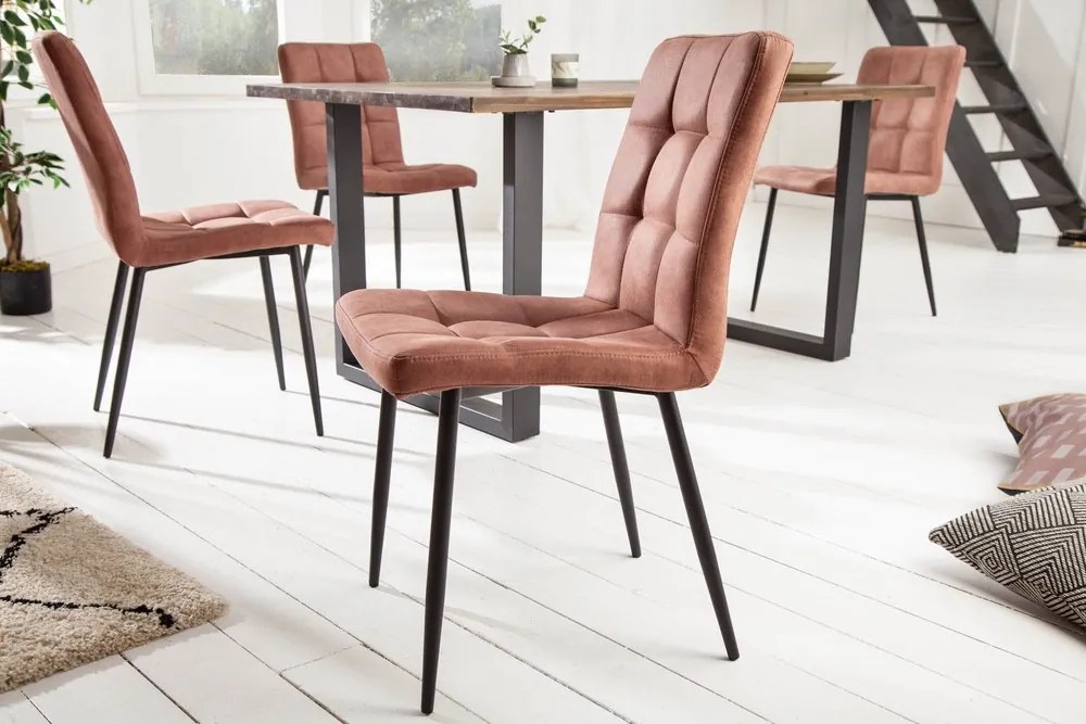 Designová židle Modern vintage hnědá