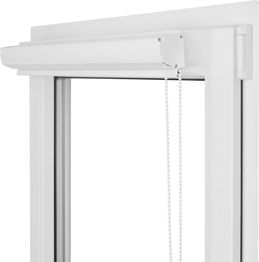 Dekodum Roleta den a noc v bílé kazetě soft, barva látky Ecru Šířka (cm): 110, Výška (cm): Standardní (do 150 cm), Strana mechanismu: Levá