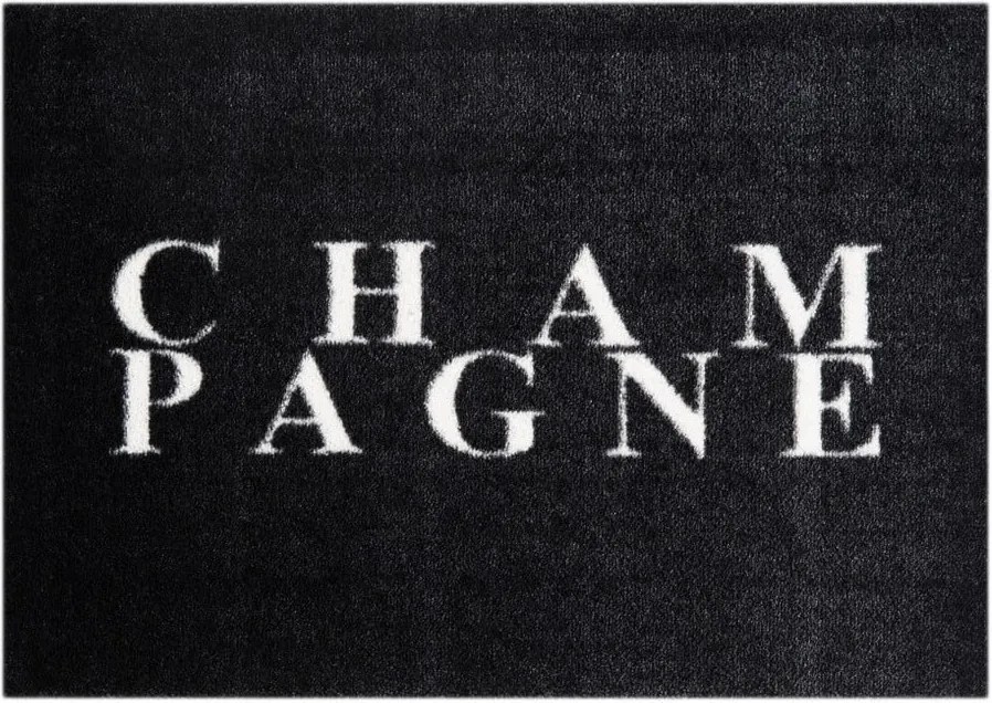 Černá rohožka Mint Rugs StateMat Champagne, 50 x 70 cm