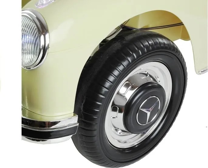 LEAN CARS Autíčko na baterii Mercedes 300S, béžové