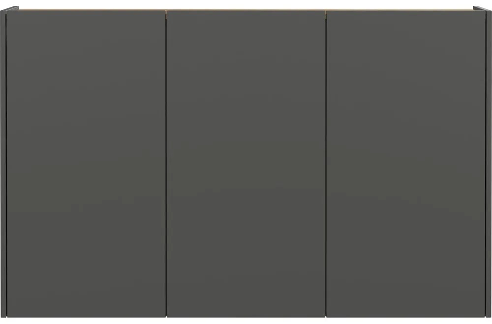 Antracitová závěsná skříňka v dekoru dubu 138x87x25 cm Libbiano – Germania