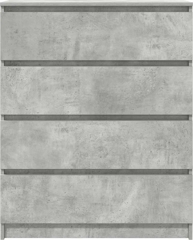 Příborník betonově šedý 80x35x99 cm kompozitní dřevo 3328483