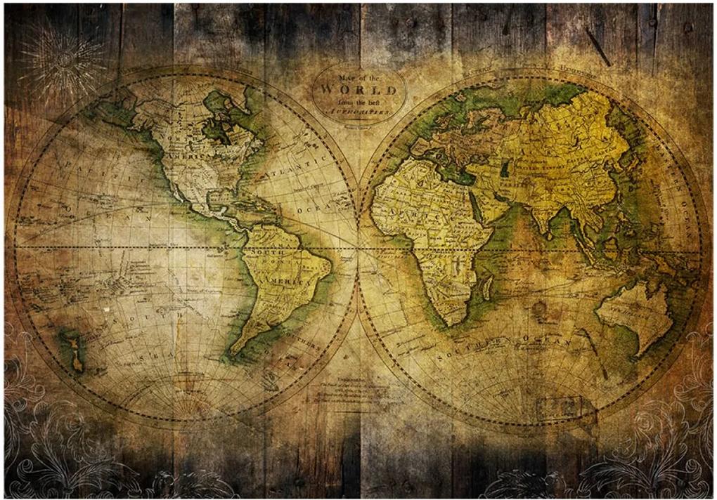 Historická mapa světa (150x105 cm) - Murando DeLuxe