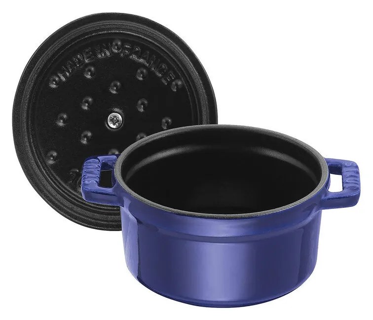 Staub Cocotte Mini hrnec kulatý 10 cm/0,25 l tmavě modrý, 1101091