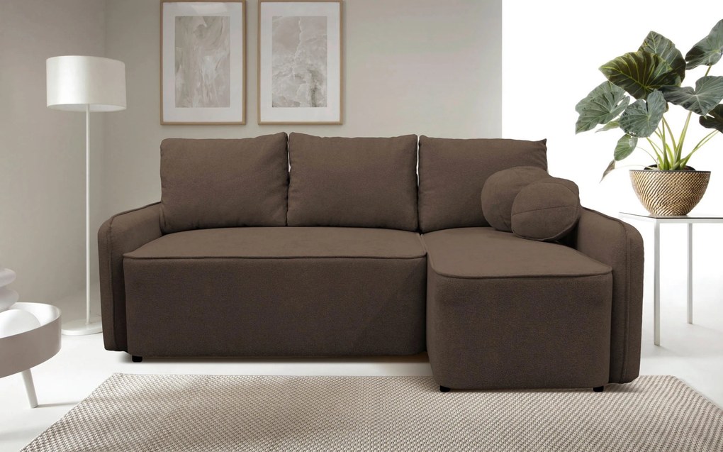 XXXLutz ROHOVÁ SEDAČKA, textil, hnědá MID.YOU - Sedací soupravy - 001574006706