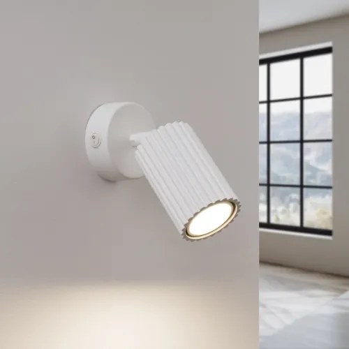 Nástěnné svítidlo SOLLUX KARBON bílá GU10 1x10W bez žárovky SL.1541