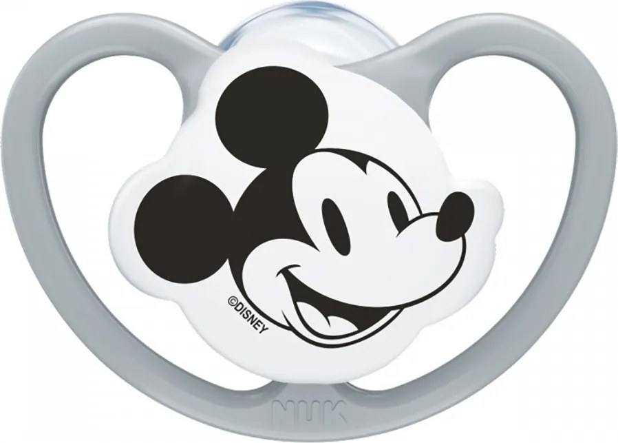 Dudlík NUK Perfect Match Air Disney Mickey Mouse 0-6 měsíců grey, vel. 0-6 m