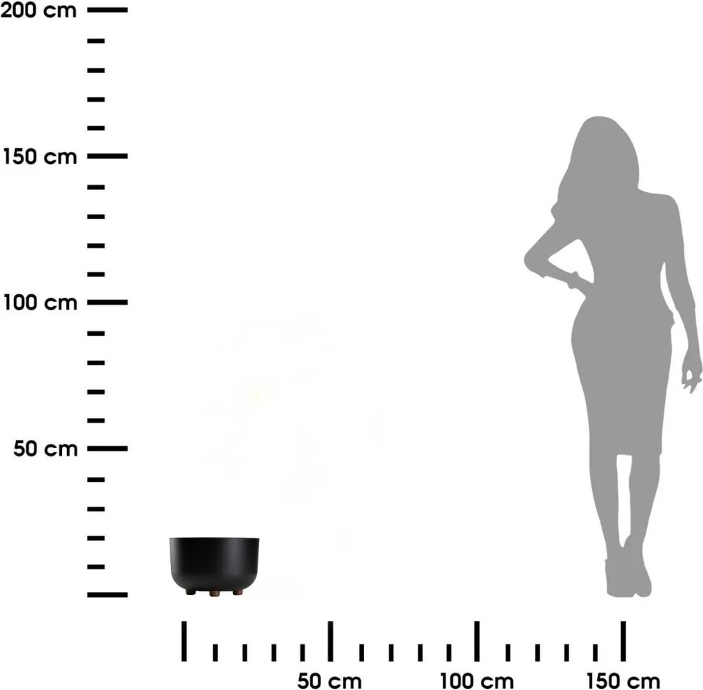 Plastový květináč na nožičkách TERRA 17x26,9 cm - výběr z 5 provedení