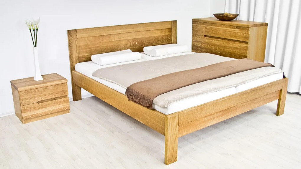 Postelia noční stolek PALERMO 45 cm 50x40 cm - masiv Buk