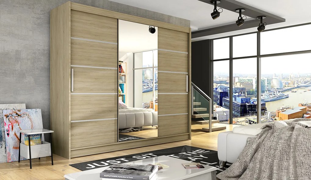 FN Skříň Astana VI 250 cm dub sonoma