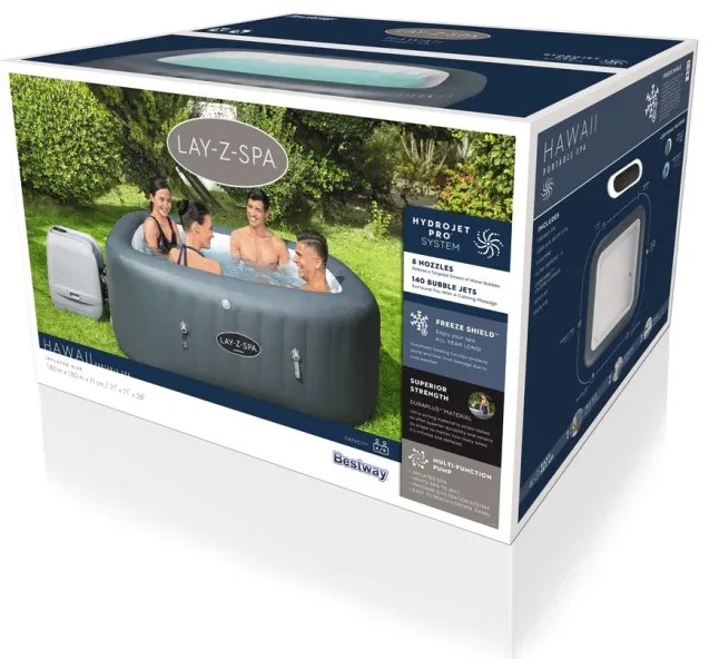 BESTWAY 60031 - Vířivka LAY-Z-SPA Hawaii HydroJet Pro