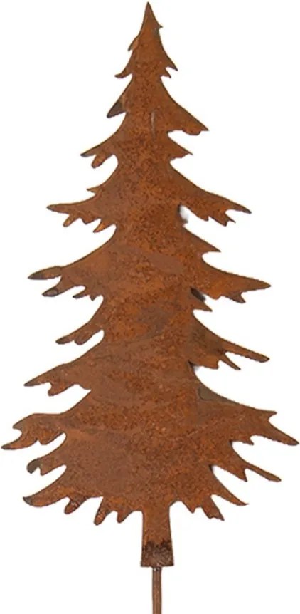Rustikální rezavý zápich stromek Christmas Tree Rust L - 11*1*52 cm