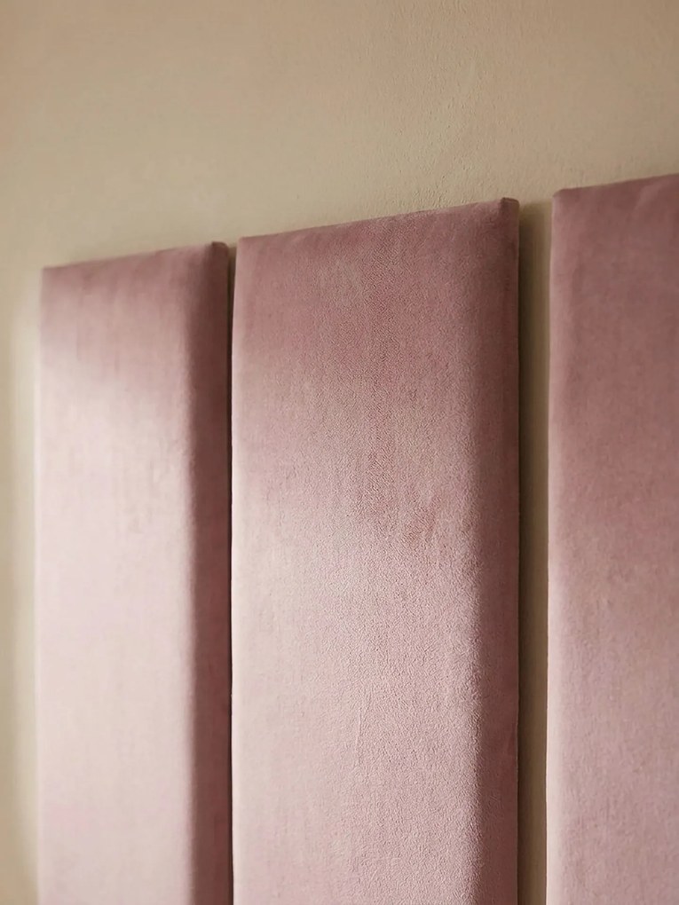 Sinsay - Obdélníkové čalouněné panely 3 pack - pastelová růžová