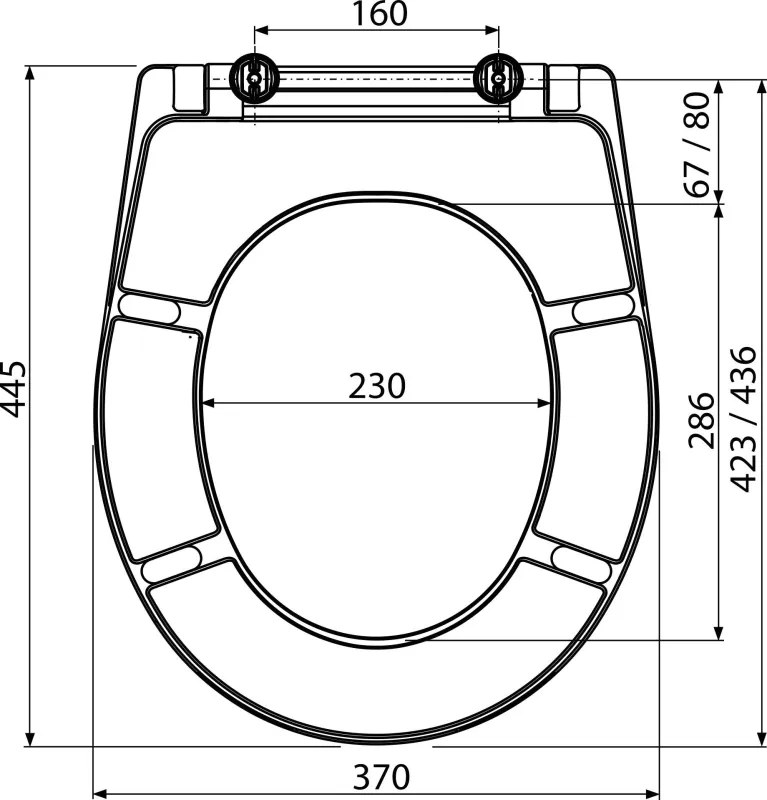 ALCA WC sedátko Duroplast A601