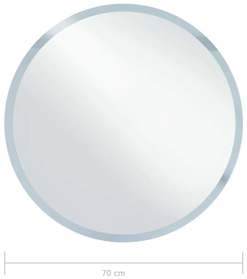 Koupelnové zrcadlo s LED osvětlením | 70 cm