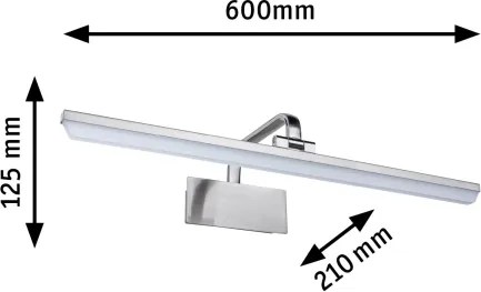 Paulmann 95573 - LED/11W Obrazové svítidlo RENAN 230V 60 cm matný chrom