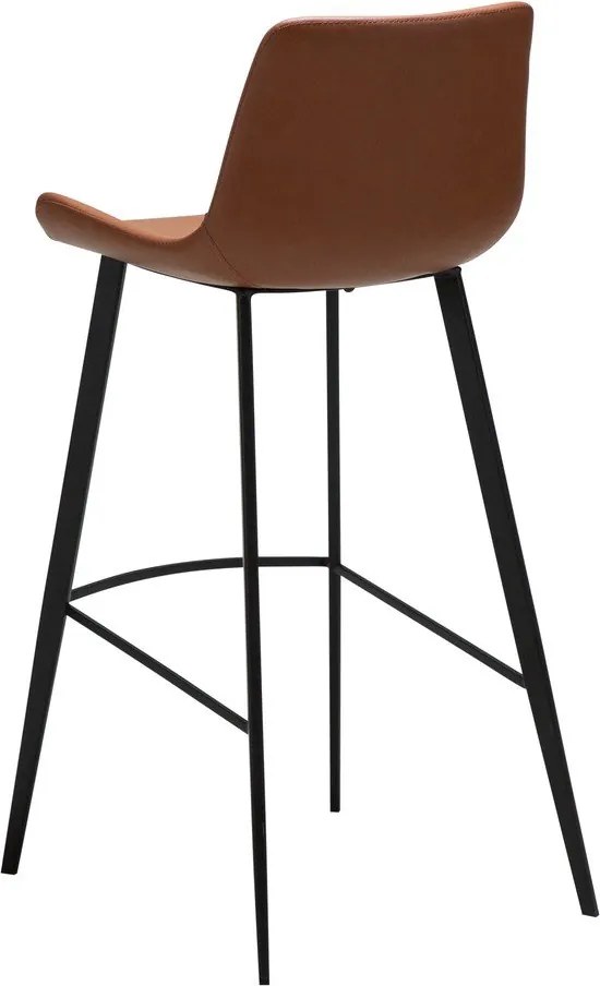 Koňakově hnědá barová židle (výška sedáku 74,5 cm) Hype – DAN-FORM Denmark