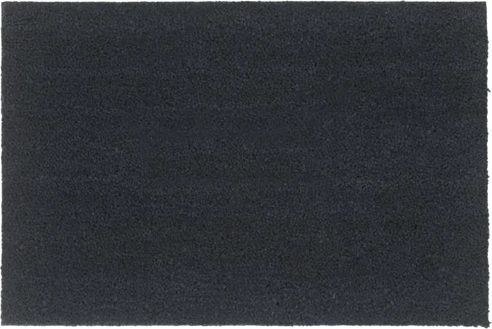 Rohožka před dveře tmavě šedá 60 x 90 cm kokosové vlákno 155589