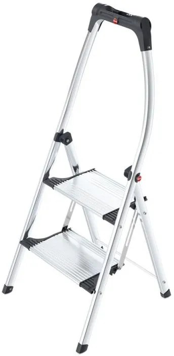 Hliníkové schůdky Hailo K100 Topline, 2 stupně, 4302-301