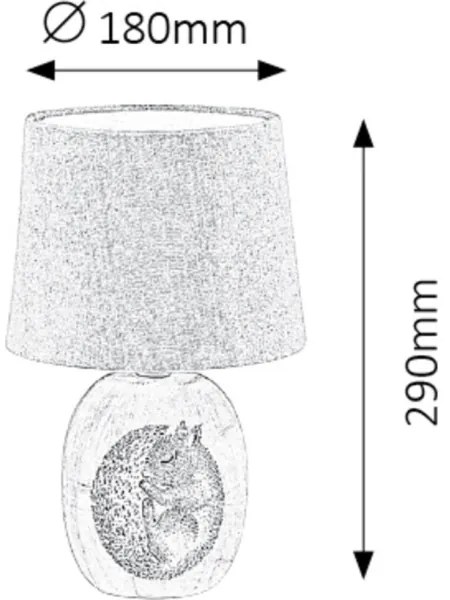 Rabalux 4605 - Dětská stolní lampa DORKA 1xE14/40W/230V