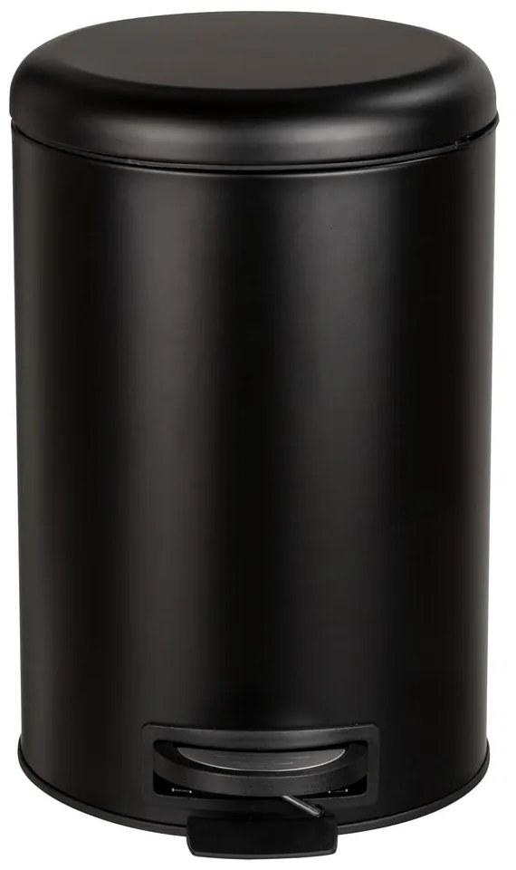 Černý odpadkový koš Wenko Leman Easy Close, 20 l