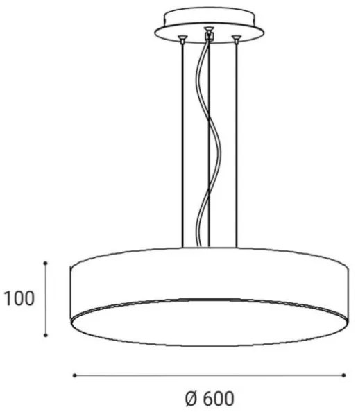 LED2 - LED Lustr na lanku MONO LED/60W/230V 3000/4000K bílá