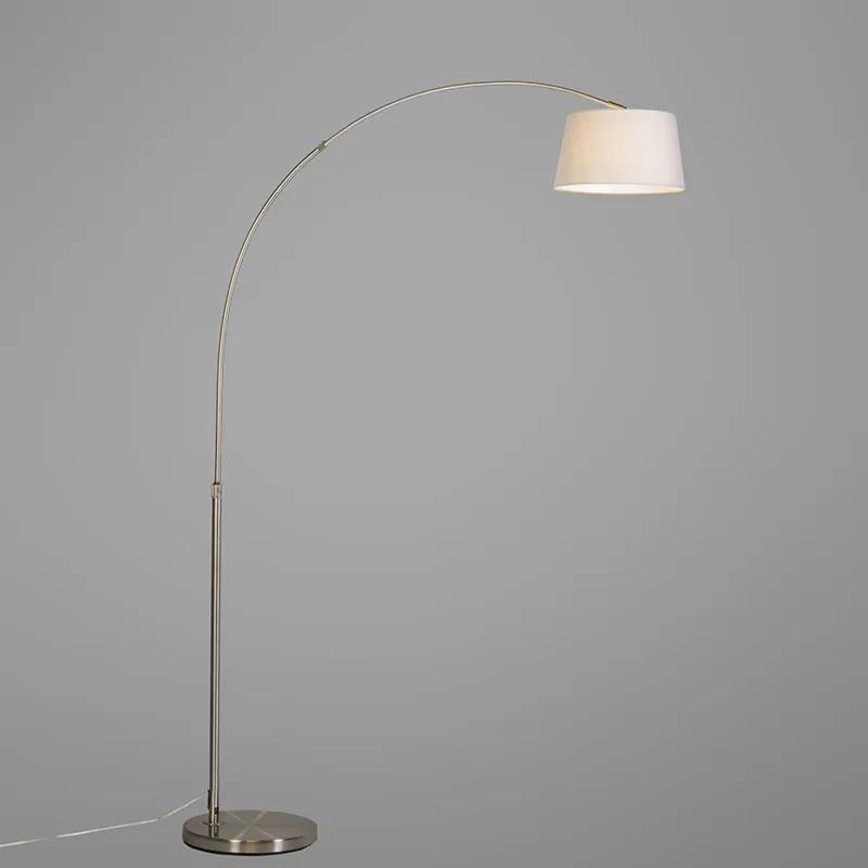 Stojací oblouková lampa Maghera Bianco