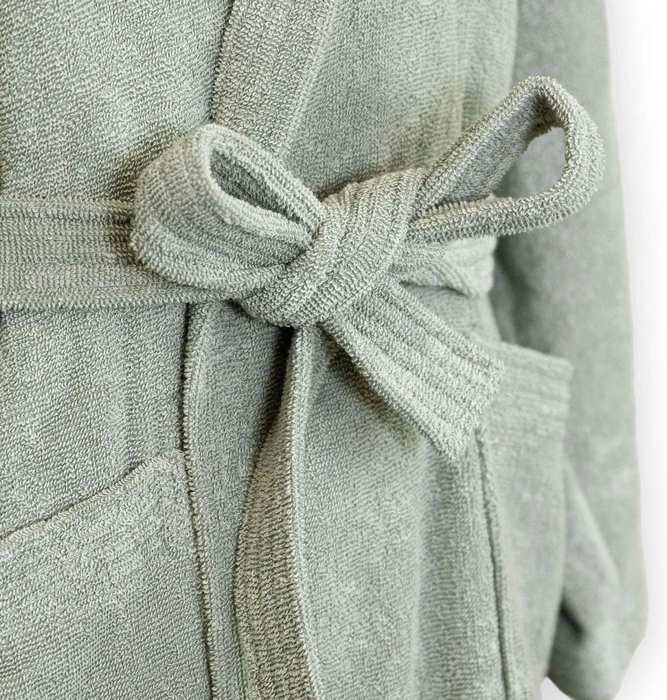 Bavlněný froté župan Comfort olivový Velikost: XXL-XXXL