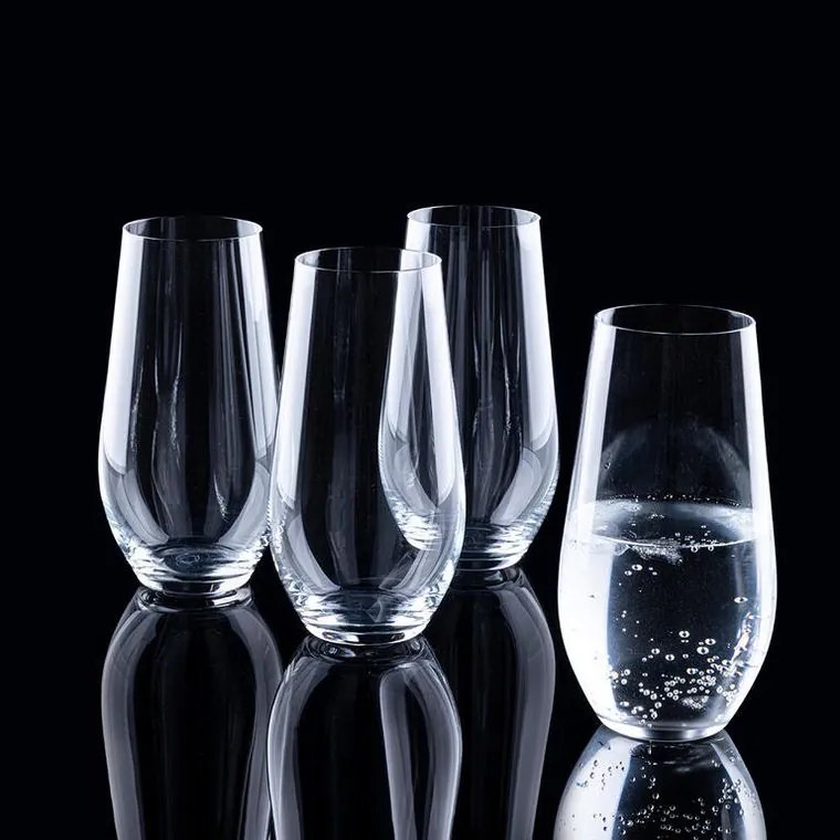 Sada 4 ks vysokých křišťálových sklenic 580 ml
