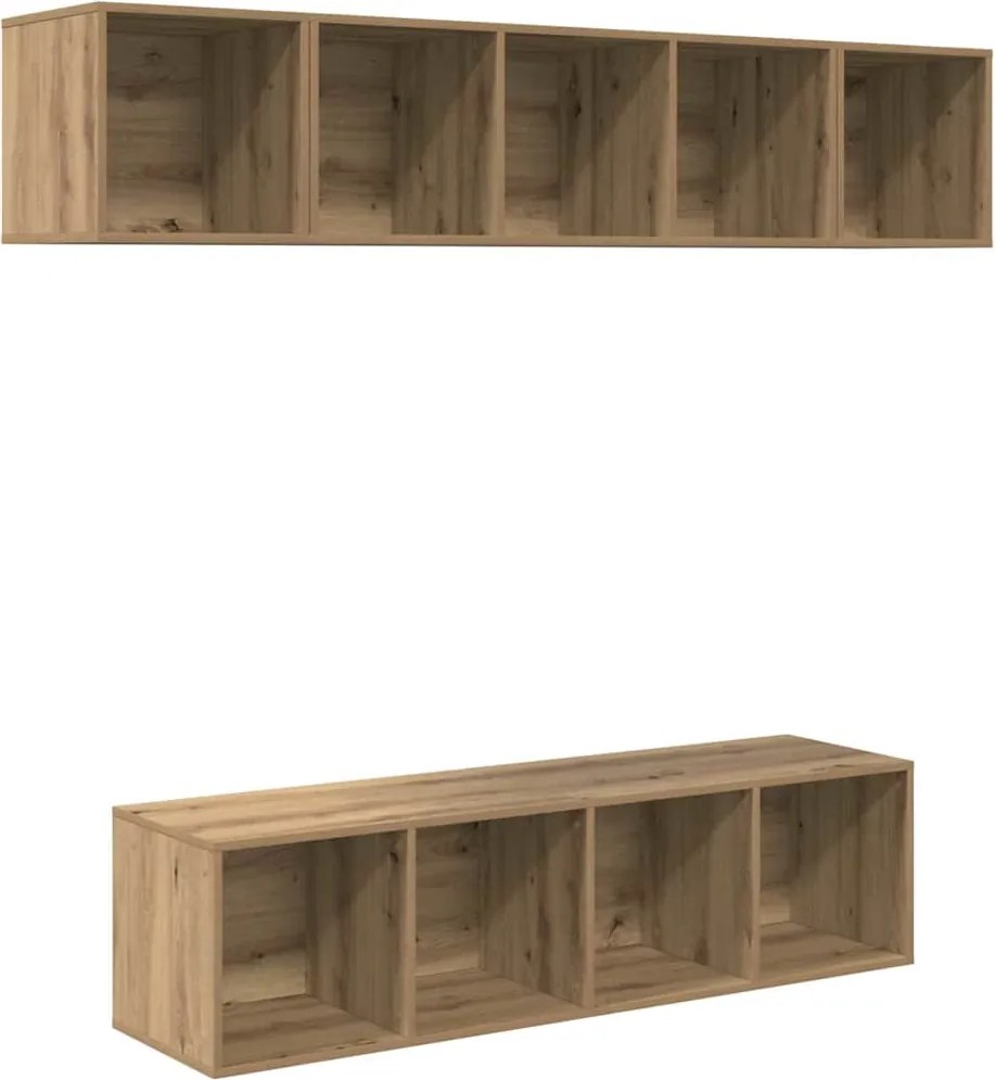 Sestava TV skříněk 4 ks Artisanový dub Kompozitní dřevo 3393422