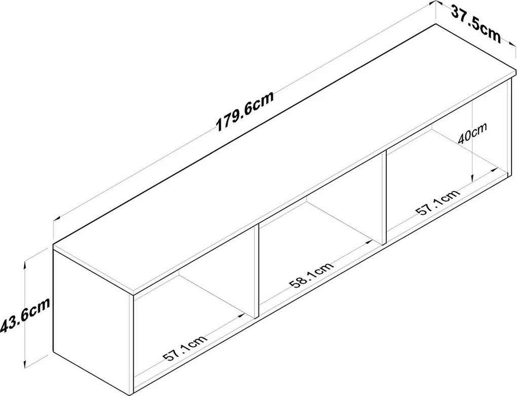 Nástěnná skříňka Eva White