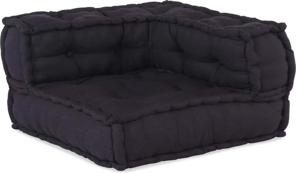 Modulová pohovka Textil Antracitová 210 x 140 x 56 cm 3315068