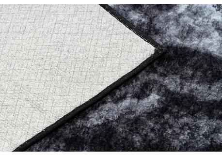 Dywany Luszczow Dětský kusový koberec MIRO 51278.810 pratelný  Mramor, řecký protiskluz, černý / bílá Rozměr koberce: 80 x 150 cm