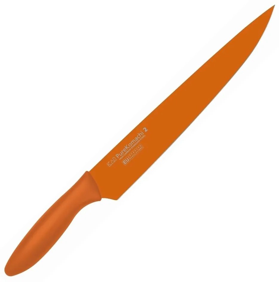 Nůž plátkovací oranžový 22cm - KAI