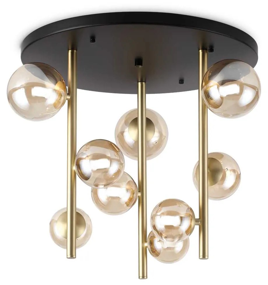 Ideal Lux Designové stropní svítidlo PERLAGE 9xG9 Barva: Jantar