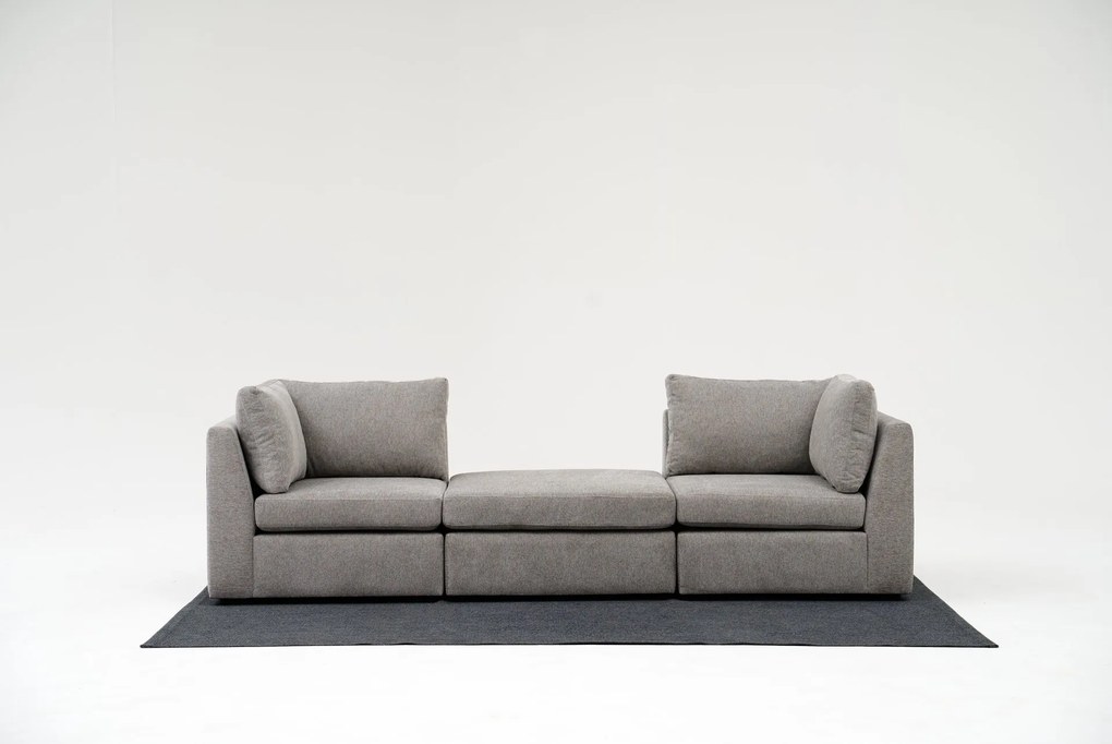 Hanah Home Rohová pohovka MOTTONA MINI světle šedá